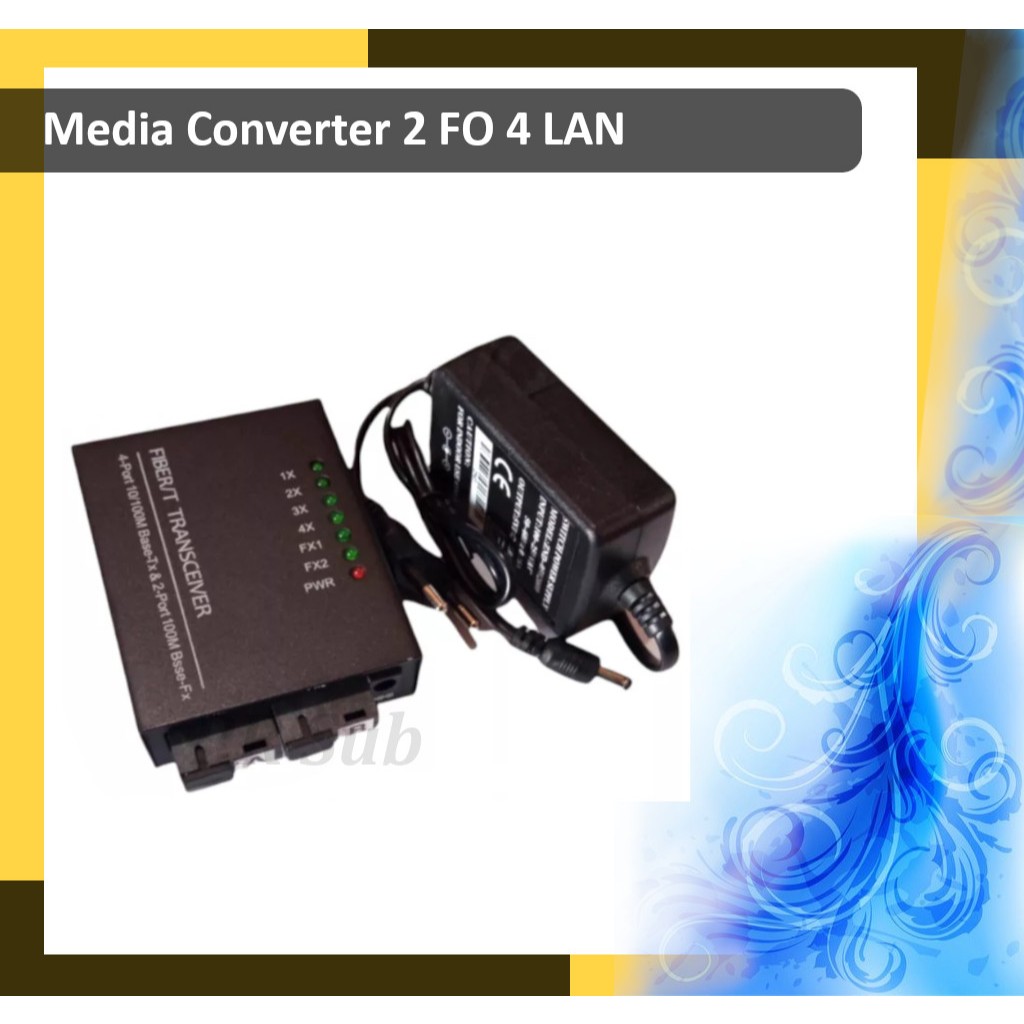 Jual Media Converter 2 FO 4 LAN (2F4E) - Fiber Optic to LAN | Shopee ...