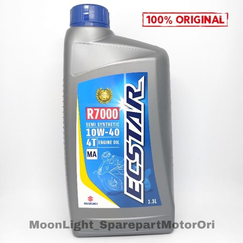 Jual OLI OIL MESIN SGO ECSTAR SUZUKI 4T 10W-40 SL MA 1300 ML 1,3 LITER ...