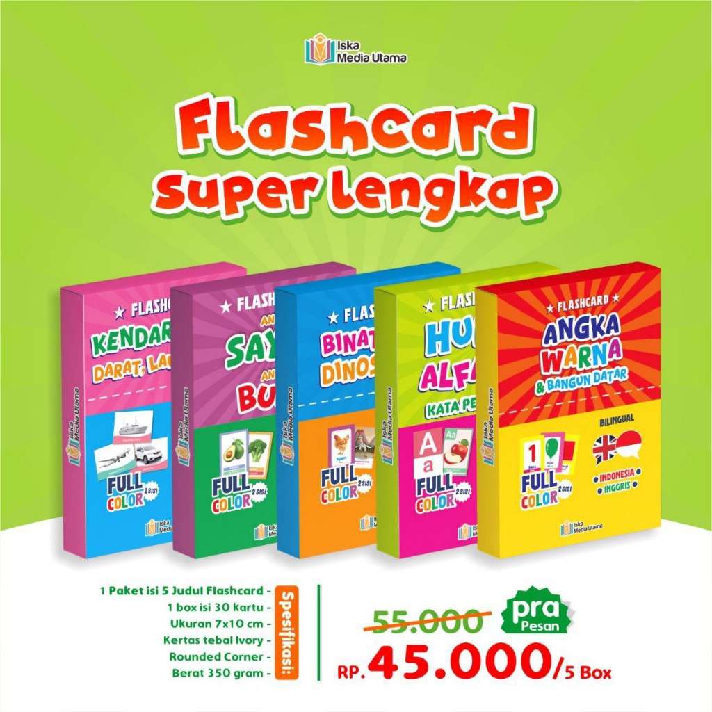 Jual [Ready Stock] Flashcard Super Lengkap Ekonomis - Flash card Huruf ...