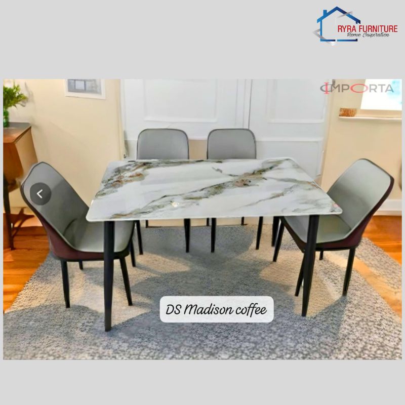 Jual MADISON - MEJA MAKAN SET 4 KURSI MINIMALIS MODERN/MEJA MAKAN MEWAH ...