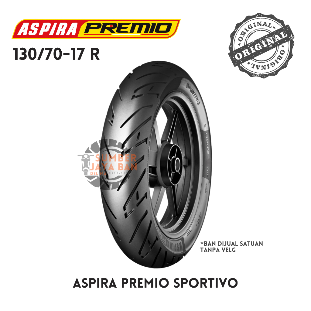 Jual Aspira Premio Sportivo 130/70-17 Rear Belakang 130/70 Ring 17 Ban Motor Tubeless Tubles ...