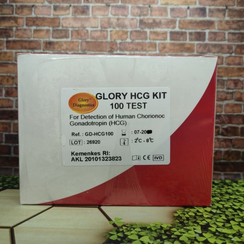 Jual HCG KIT LATEX 100 TEST GLORY DIAGNOSTICS | REAGEN HCG LATEX KIT ...