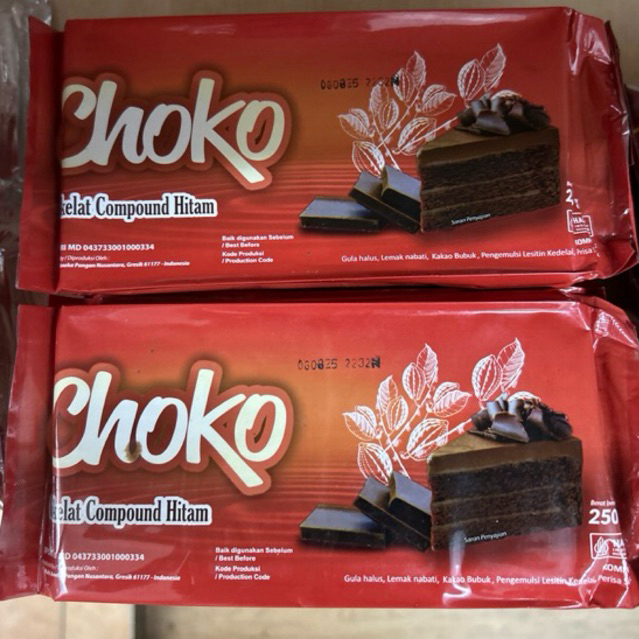 Jual Choko Dark Compound Chocolate 250gr | Shopee Indonesia