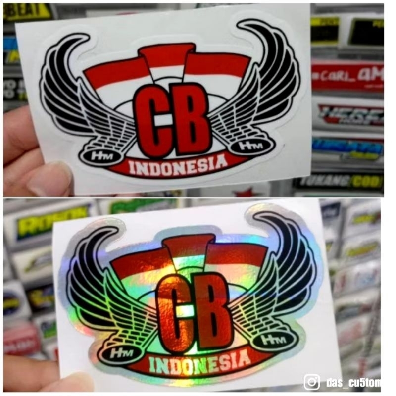 Jual sticker CB INDONESIA printing sudah potong pola | Shopee Indonesia