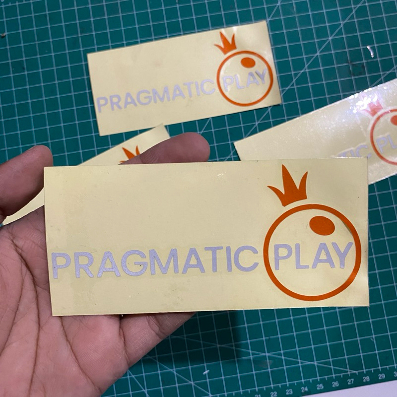 Jual stiker motor/laptop pragmatic play panjang 12 cm | Shopee Indonesia