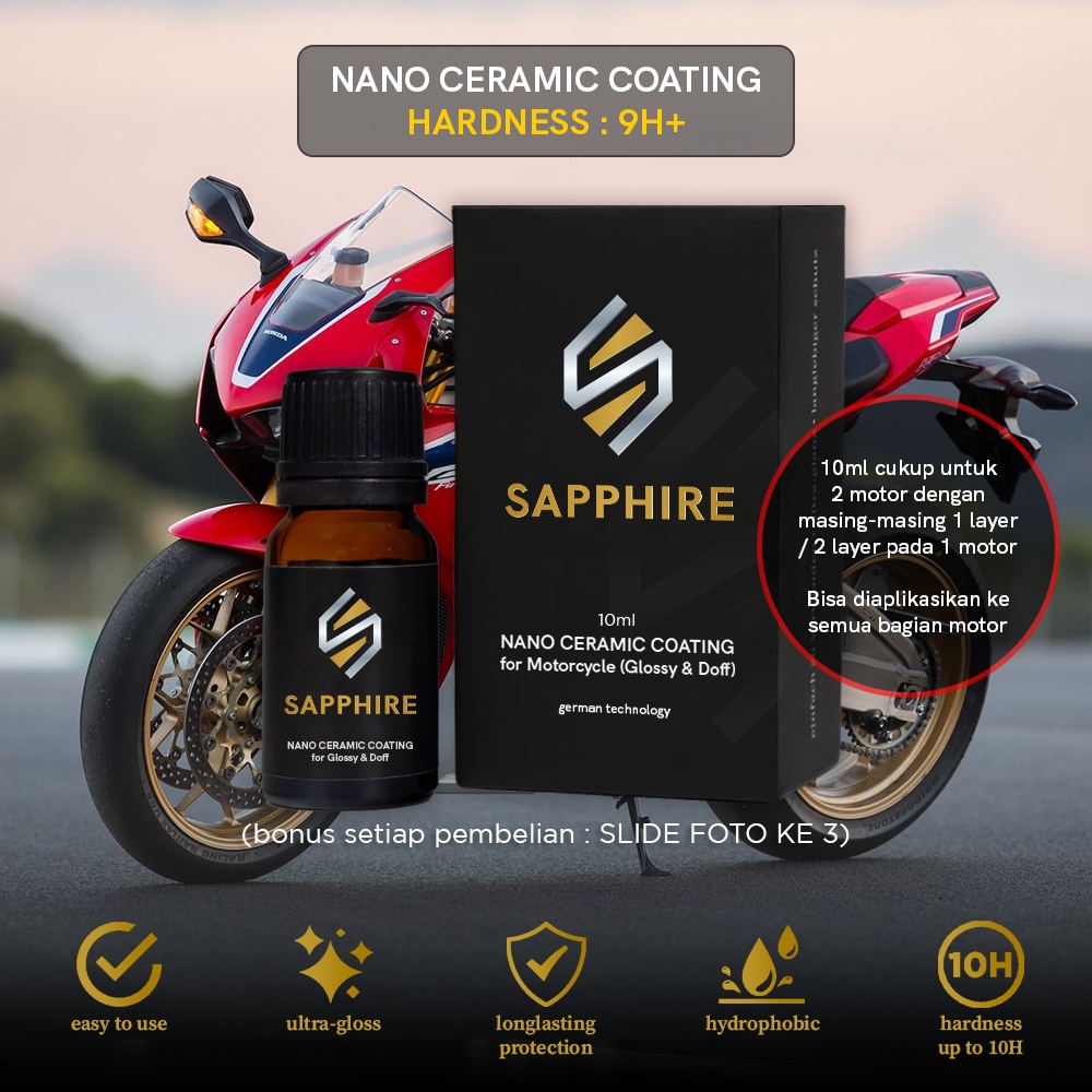 Jual Sapphire Motorcycle Coating | Nano Ceramic Coating Body Motor Doff ...