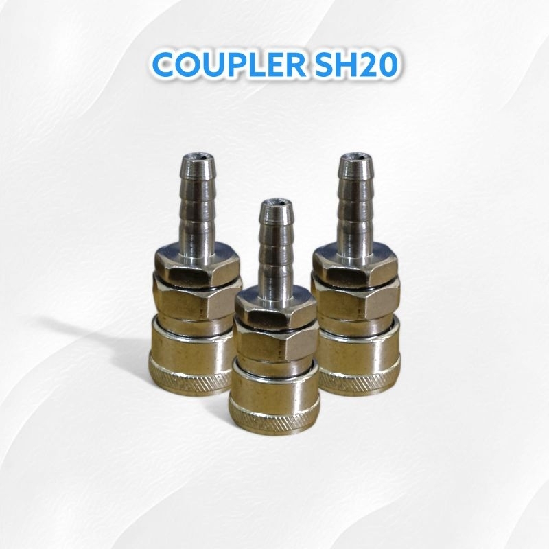 Jual Quick Coupler SH 20 Penyambung Selang Compressor Kompresor Angin Recoil Cuk Kopler SH20 ...