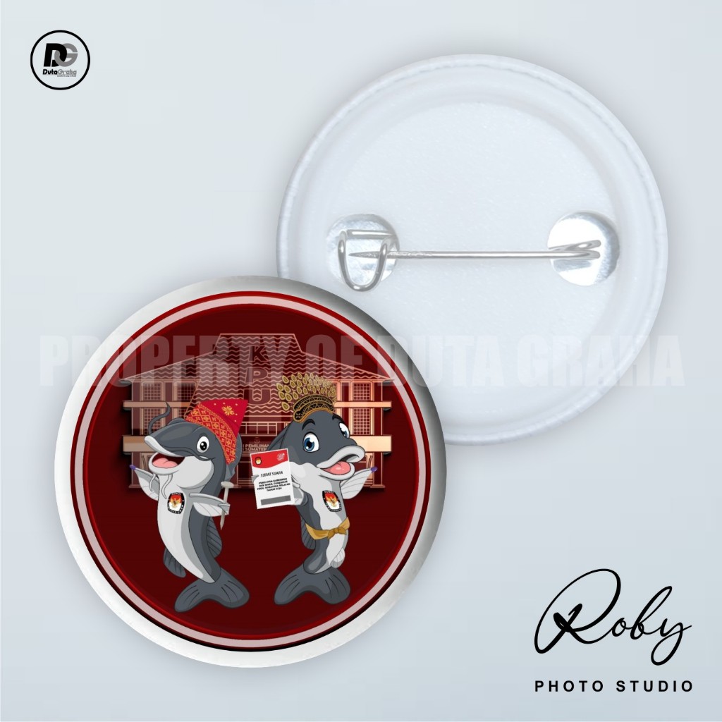 Jual [PIN PRESS] MASKOT PILKADA SUMSEL Pin Bros Aksesoris Souvenir ...