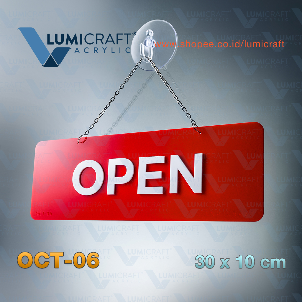 Jual Open Closed Sign Board Acrylic Minimalis 3D Buka Tutup Akrilik ...