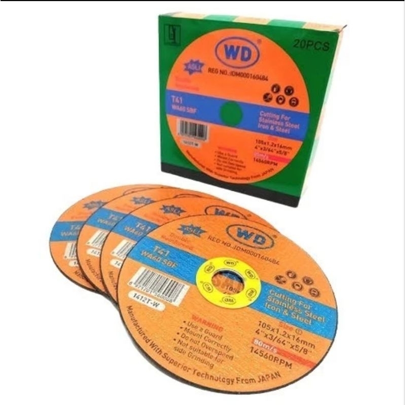 Jual Batu Gerinda Potong WD 4 inch Mata Pisau Potong WD 4" Mata Pisau ...