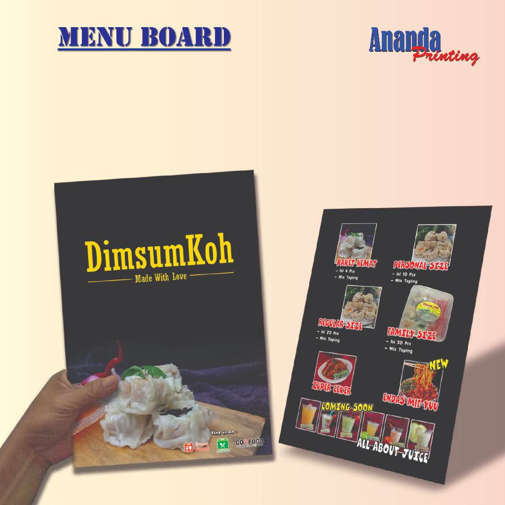 Jual MENU BOARD / PAPAN MENU / DAFTAR MENU BOARD | Shopee Indonesia