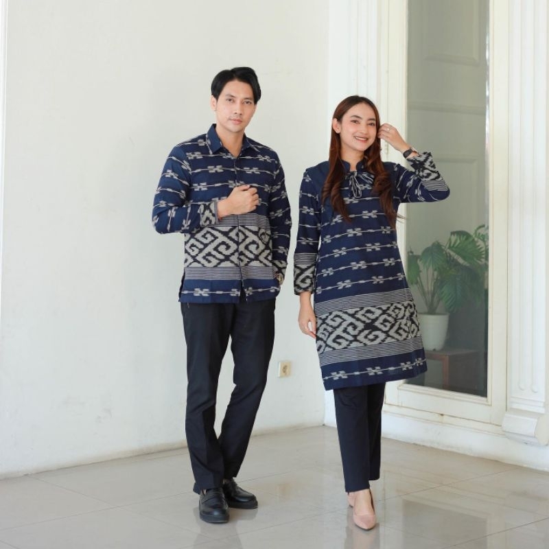 Jual COUPLE TENUN - BAJU TENUN COUPLE - SET PAKAIAN COUPLE - SARIMBIT ...