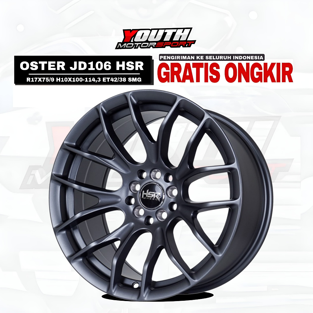 Jual velg r17 hsr oster untuk new velox.xenia,inova,xpander,hr-v,rush ...