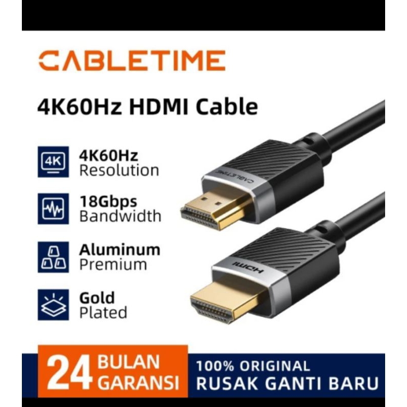 Jual KABEL HDMI Cabletime [CH24 5M] Kabel HDMI Exclusive Series ...