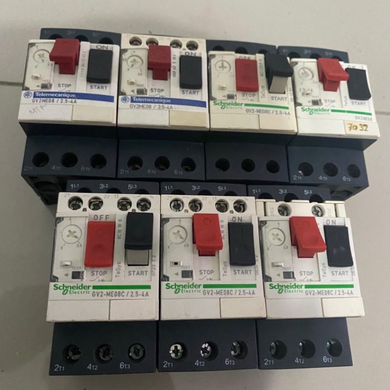 Jual motor circuit breaker Schneider gv2me 04 05 06 07 08 10 14 16 20 ...