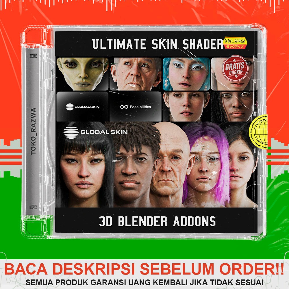 Jual 3D Blender - GlobalSkin - Ultimate Skin Shader - 190924 | Shopee ...