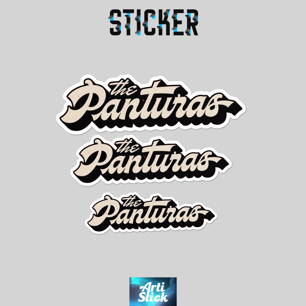 Jual (3 PCS) Sticker Band Series THE PANTURAS | Vinyl Laminasi anti air ...