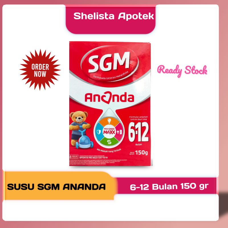 Jual Susu SGM ANANDA 6-12 Bulan 150 gram / Susu Formula Bayi Bubuk ...