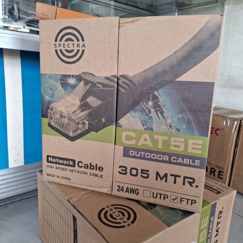 Jual Kabel lan Spectra Outdoor Cat5e 305 Meter New | Shopee Indonesia