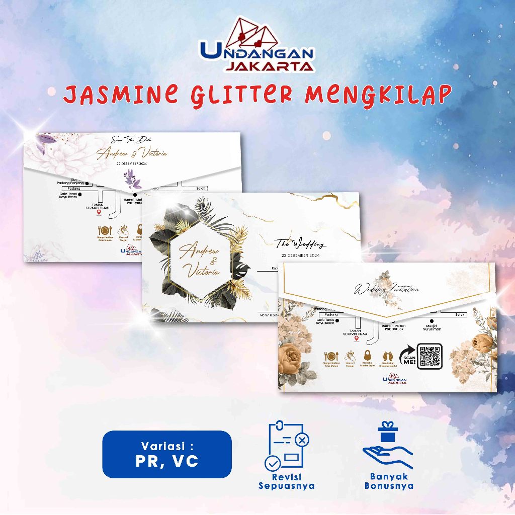 Jual Undangan Jakarta Undangan Pernikahan Bentuk Amplop Elegan Rustic ...