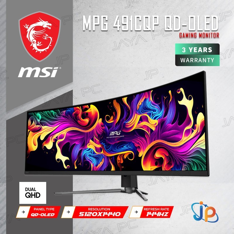 Jual Monitor MSI LED MPG 491CQP QD-OLED - Curved DQHD 49" Inch | Shopee ...