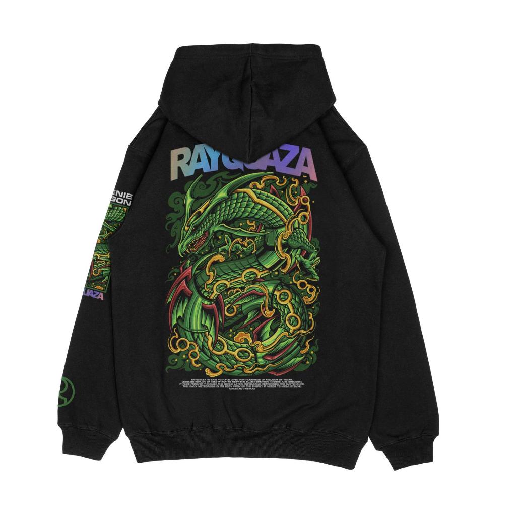Jual Ngab Hoodie Jumper Distro Sablon Reflective Rainbow Rayquaza HD021 ...