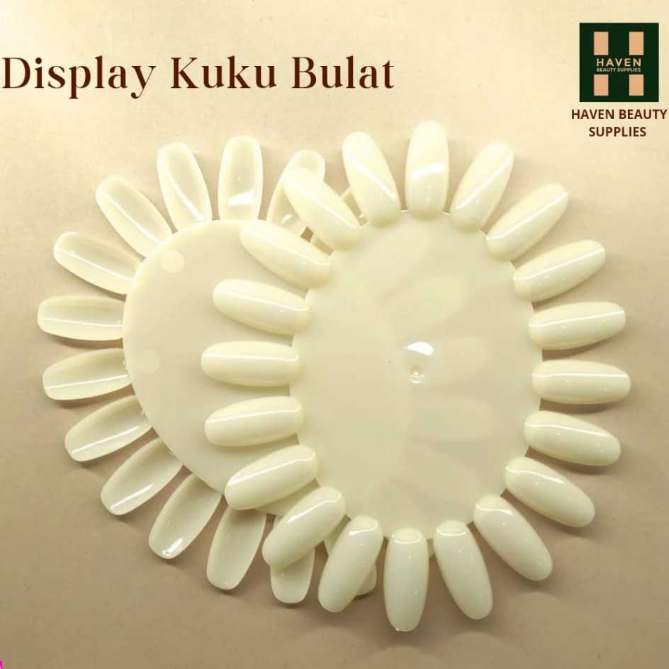 Jual Display Kuku Bulat/Display kuku palsu/color chart kuku/Kuku palsu ...
