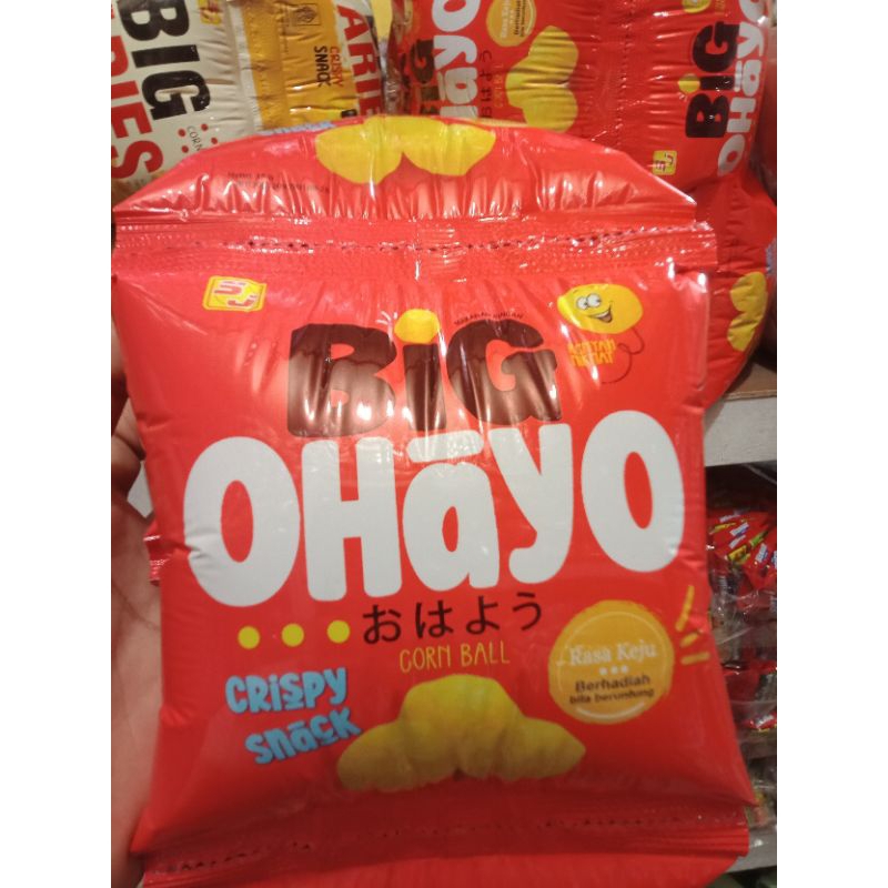 Jual Big Ohayo Snack Crispy Rasa Keju 10Pcs | Shopee Indonesia