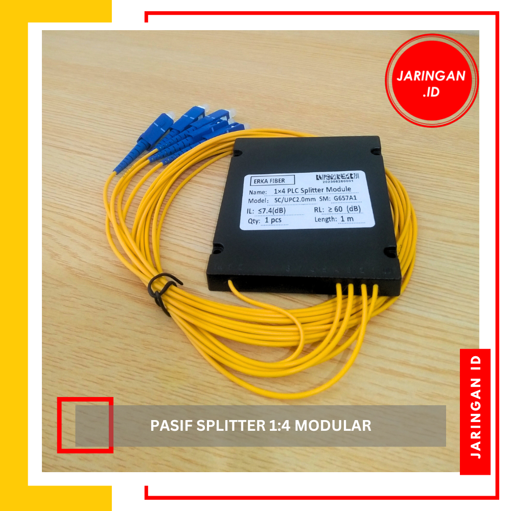 Jual PASSIVE SPLITTER/ PASIF SPLITTER MODULAR 1:4 FIBER OPTIC | Shopee ...