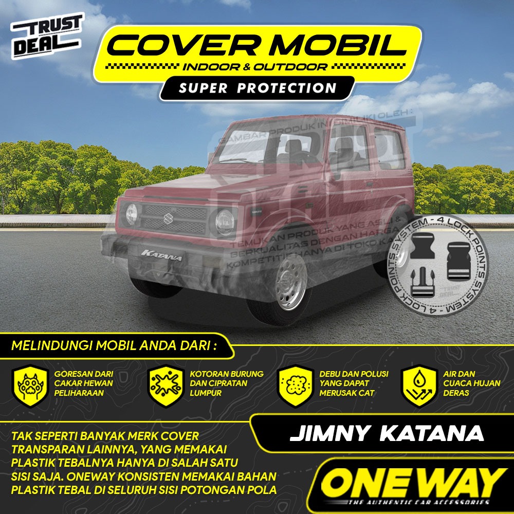 Jual Sarung Cover Mobil Plastik JIMNY KATANA Waterproof Tebal ...