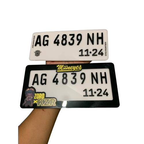 Jual PLAT STANDAR PLAT NOMOR AKRILIK CUSTOM + BISA CUSTOM NAMA (PO ...