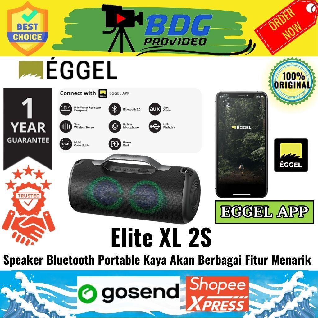 Jual EGGEL Elite XL 2S / Speaker Portable Eggel XL 2S with RGB Light ...