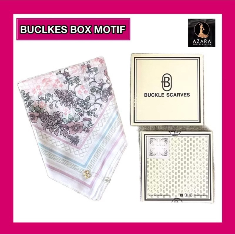 Jual 5 BIJI BUCKLE SCRAF MOTIF PACKING BOX METAL LOGO LASER CUT ( 1 ...