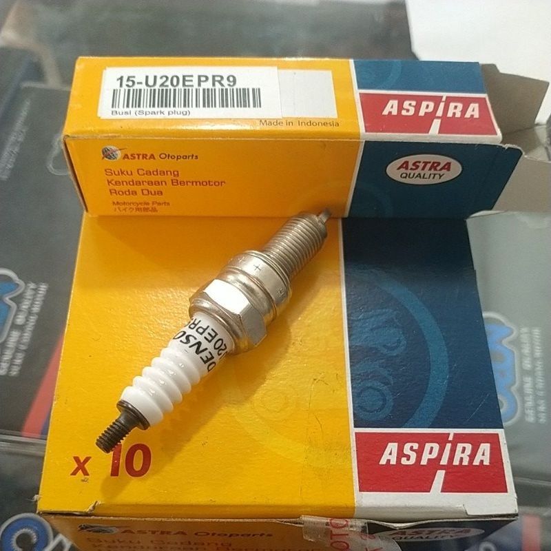 Jual 10 PCS BUSI MOTOR ASPIRA DENSO 12-U20EPR9 UNTUK MOTOR BEAT /SUPRA ...