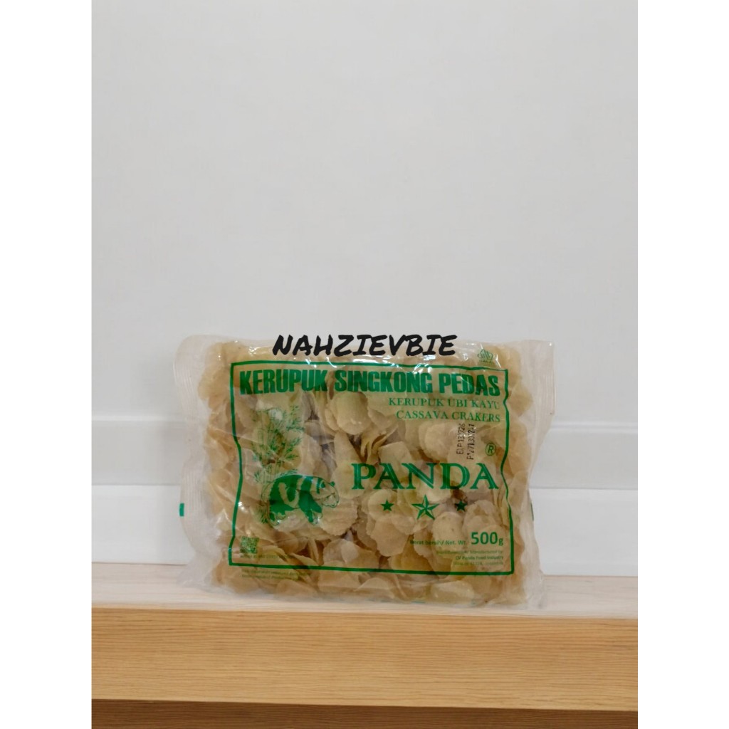 Jual KERUPUK / CERIPING SINGKONG PEDAS CAP PANDA 500GR | Shopee Indonesia