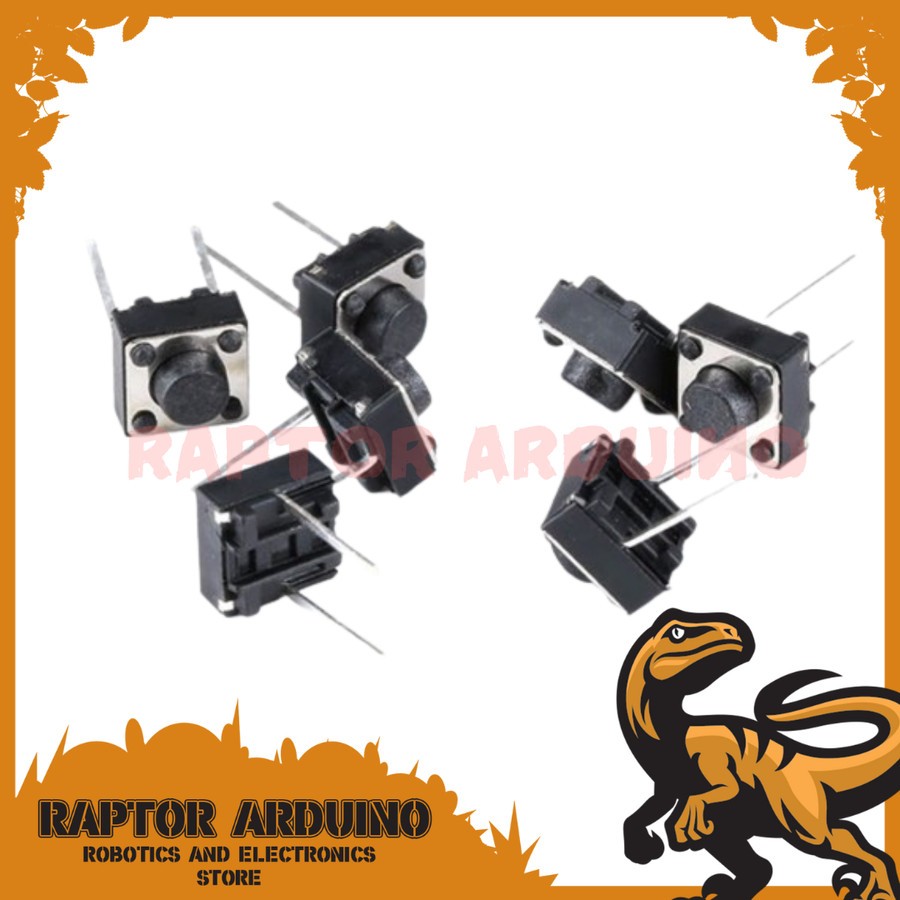Jual Tactile push button 6x6x5 mm 2p 2 pin 2pin micro switch momentary ...