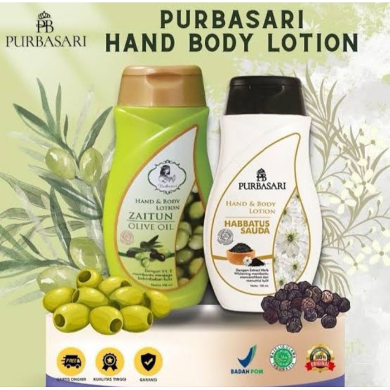 Jual Purbasari Hand & Body Lotion Zaitun / Habbatussauda | Shopee Indonesia