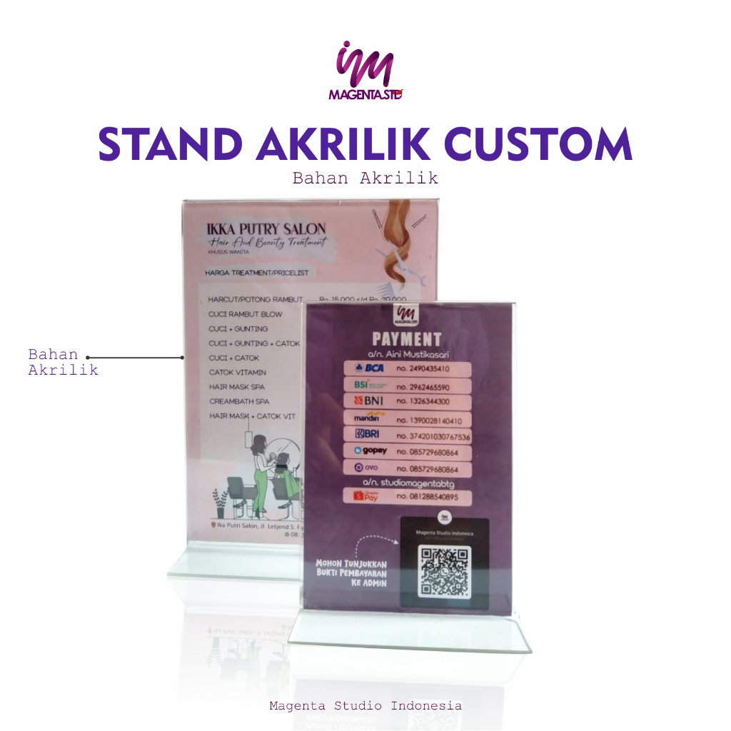 Jual Stand Akrilik Custom Cetak + Desain | Shopee Indonesia
