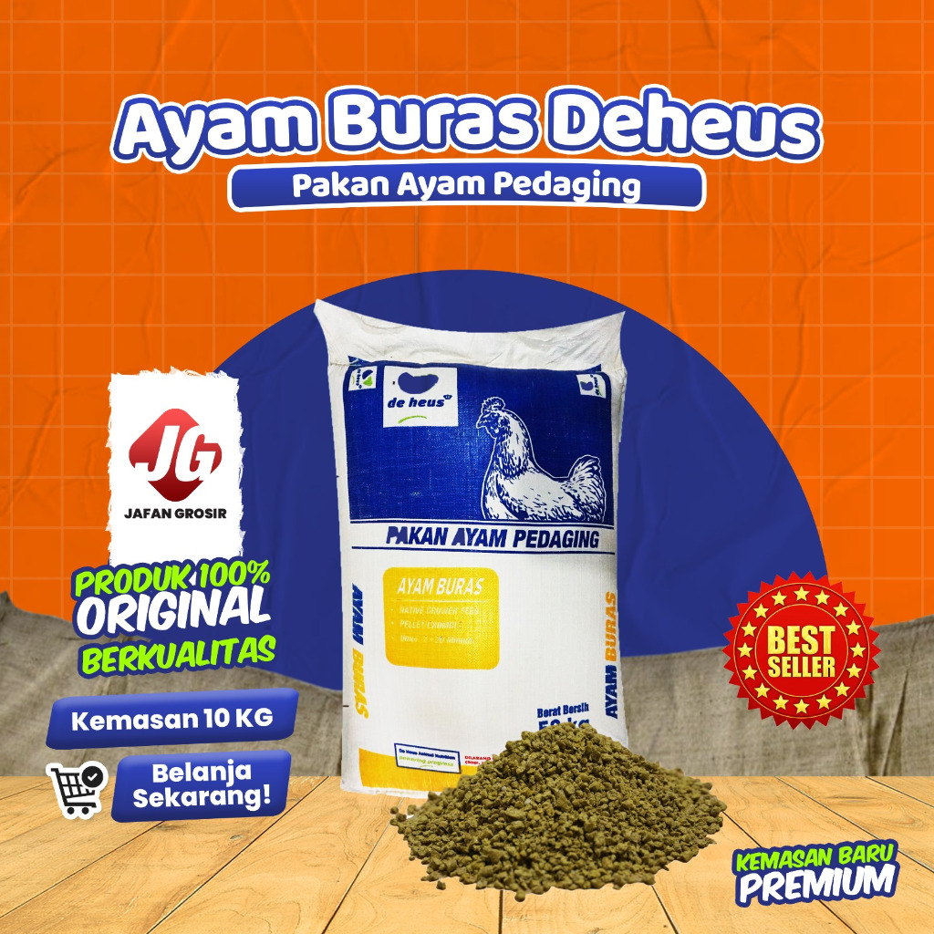 Jual GAL Pakan Ayam Pur Buras De Heus 10 kg | Shopee Indonesia