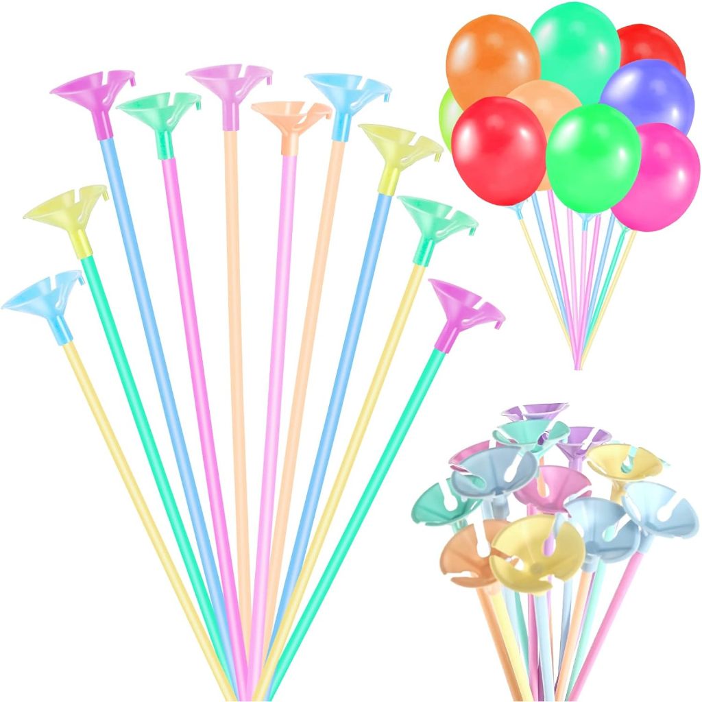 Jual MSM 10pcs Stick Balon + Cup Tangkai balon latex murah/ balon stik ...