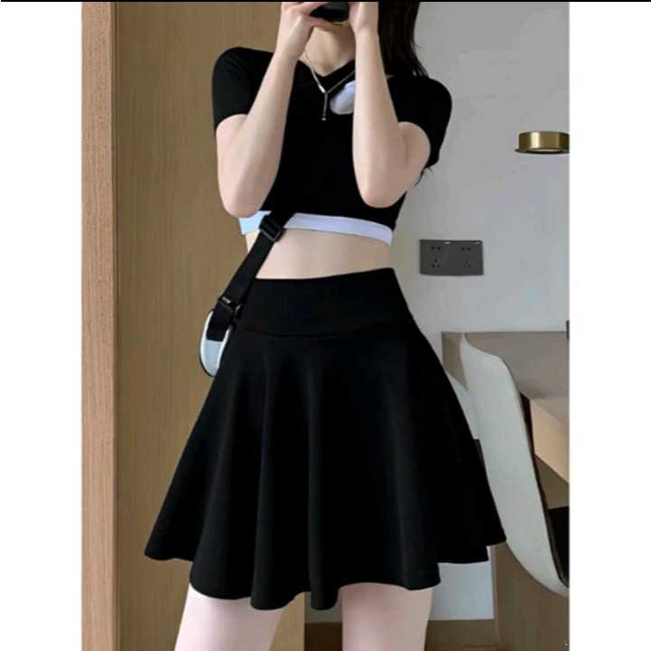 Jual ROK WANITA ROK MINI SKRIT KOREAN STYLE Rok GYM Rok OLahraga ...