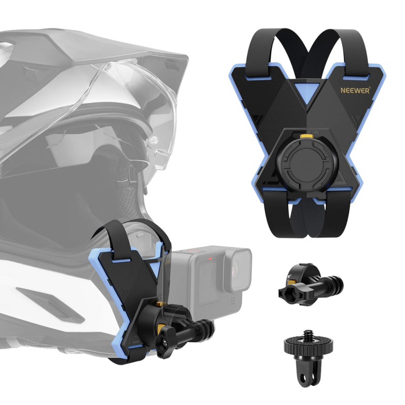 Jual NEEWER GP19 Motorcycle Helmet Chin Strap Mount for Action Camera ...