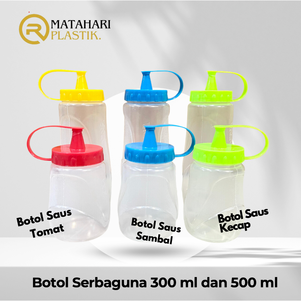 Jual RMP - BOTOL KECAP PLASTIK 800ML/500ML/300ML TERMURAH - BOTOL SAUS ...