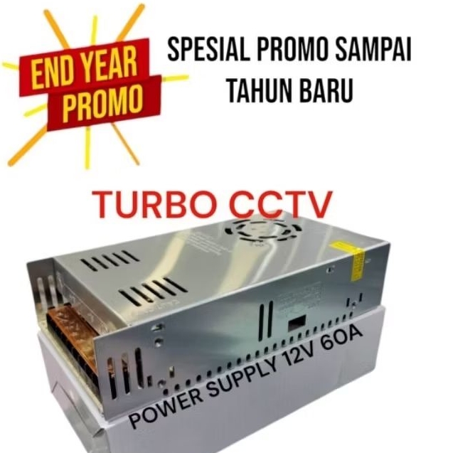 Jual Power Supply 12V 60A Power Suplly Small 60 Ampere 12 Volt 720W ...