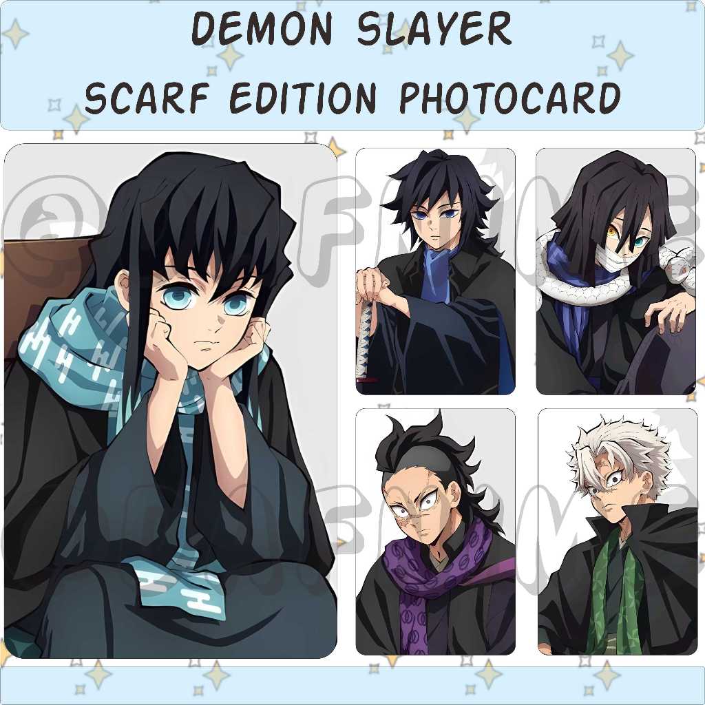 Jual DEMON SLAYER KIMETSU NO YAIBA SCARF EDITION PHOTOCARD | Shopee ...