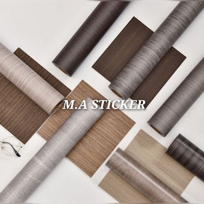 Jual Stiker PVC Motif Kayu Interior Film Pelapis Furniture | Shopee ...