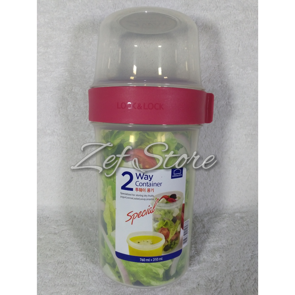 Jual [ORIGINAL] LocknLock Lock & Lock LLS223 Exclusive Two Way 2 Way Container Toples Wadah ...