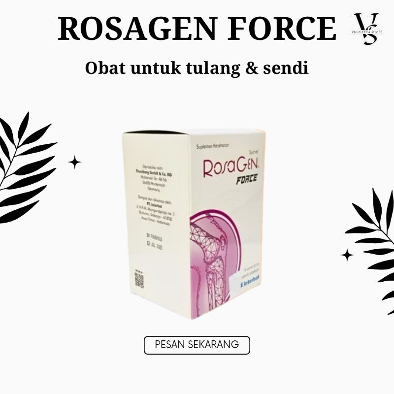 Jual Rosagen Sachet isi 15 Original Suplemen Sendi Tulang Dan Otot BPOM ...