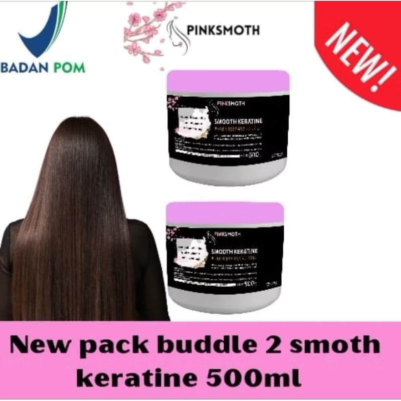 Jual 500 GRAM [ISI 2 PCS] PINKSMOTH ORIGINAL PELURUS RAMBUT PINKSMOTH ...