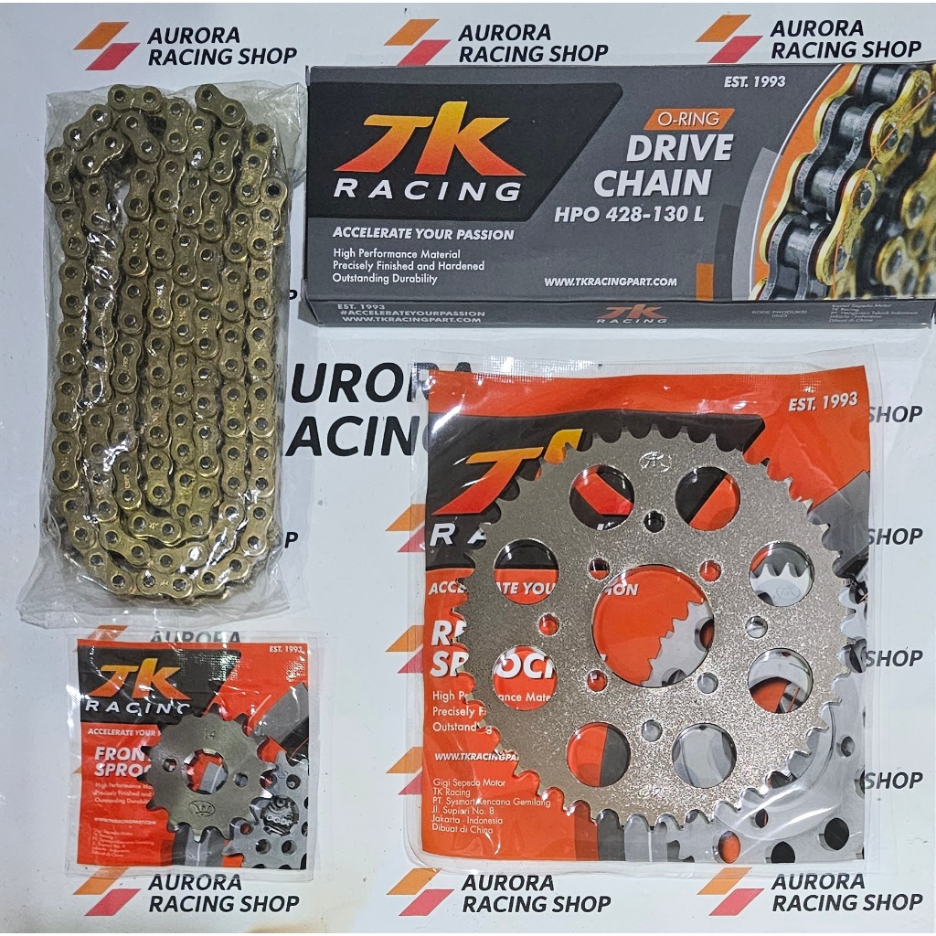 Jual GEAR SET TK KAWASAKI W175 & RANTAI TK O RING 428 HPO GOLD | Shopee ...